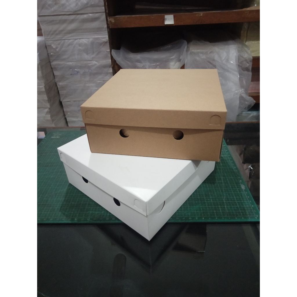 Jual Kotak/Dus/Box Nasi/Kue/Makanan/Besek Duplex/Kraft coklat Tebal ...
