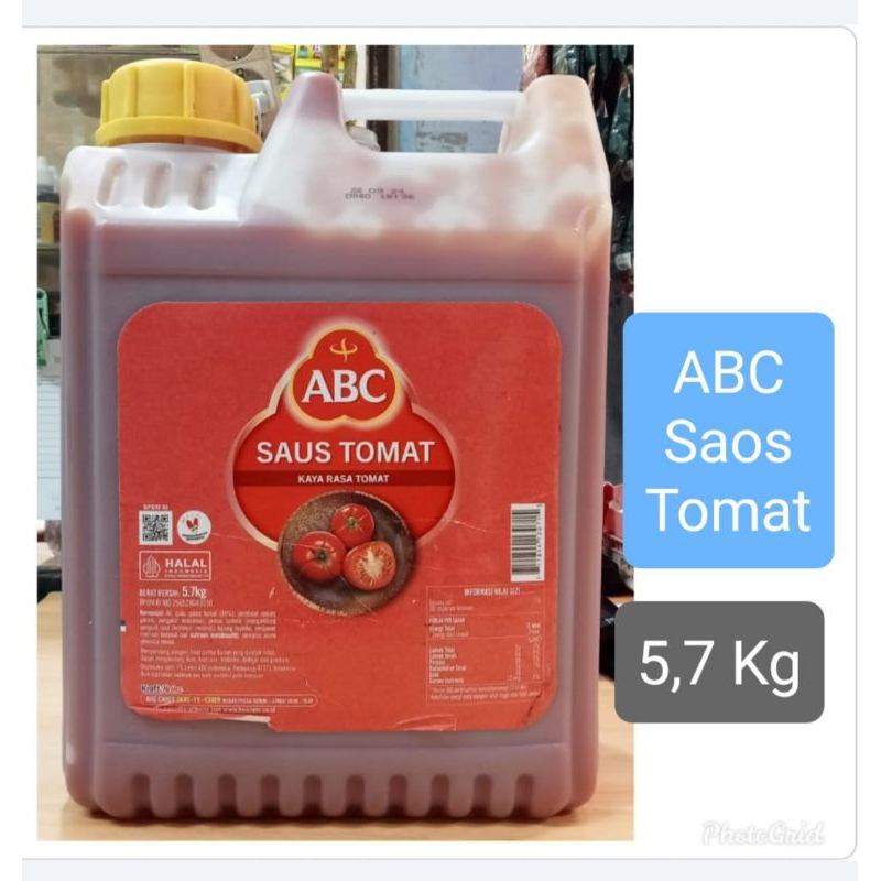 Jual ABC Saos Tomat Galon 5,7 Kg | Shopee Indonesia