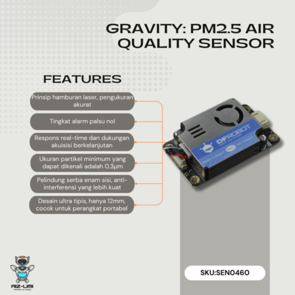 Jual DFRobot Gravity : PM2.5 Air Quality Sensor Berkualitas | Shopee ...