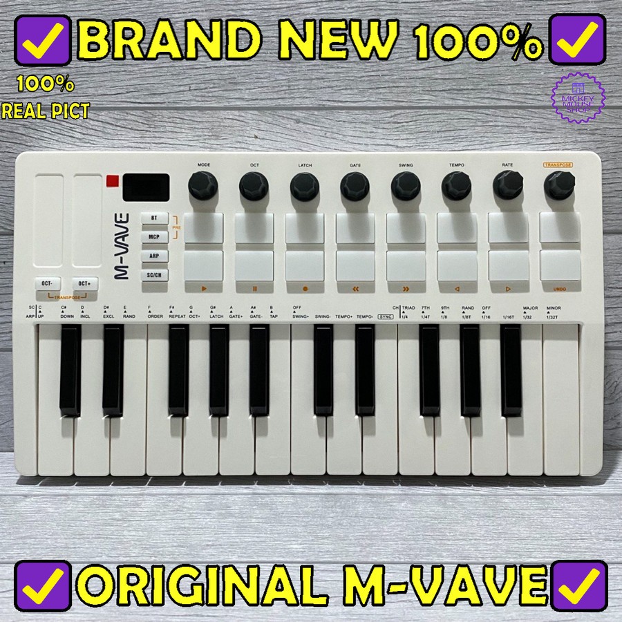 Jual M Vave Midi Keyboard Controller Bluetooth Smk 25 Ii 25 Keys Portable Shopee Indonesia