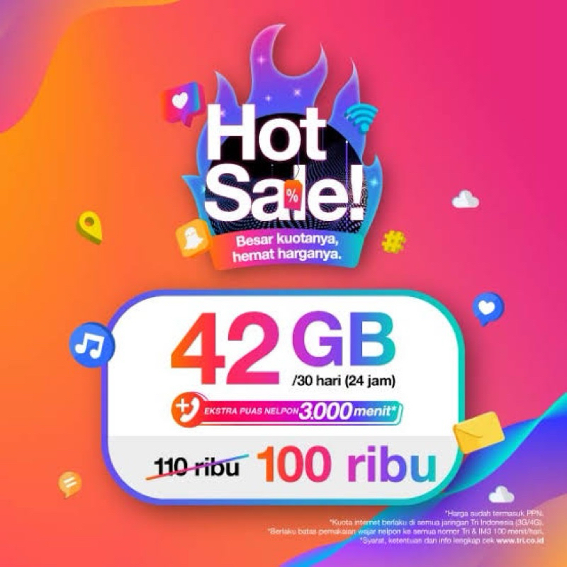 Jual Paket Data Kuota 3 Tri | Shopee Indonesia