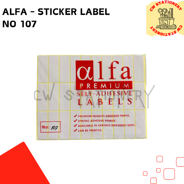 Jual Alfa - Sticker Stiker Label Nama Harga Undangan no 107 | Shopee ...