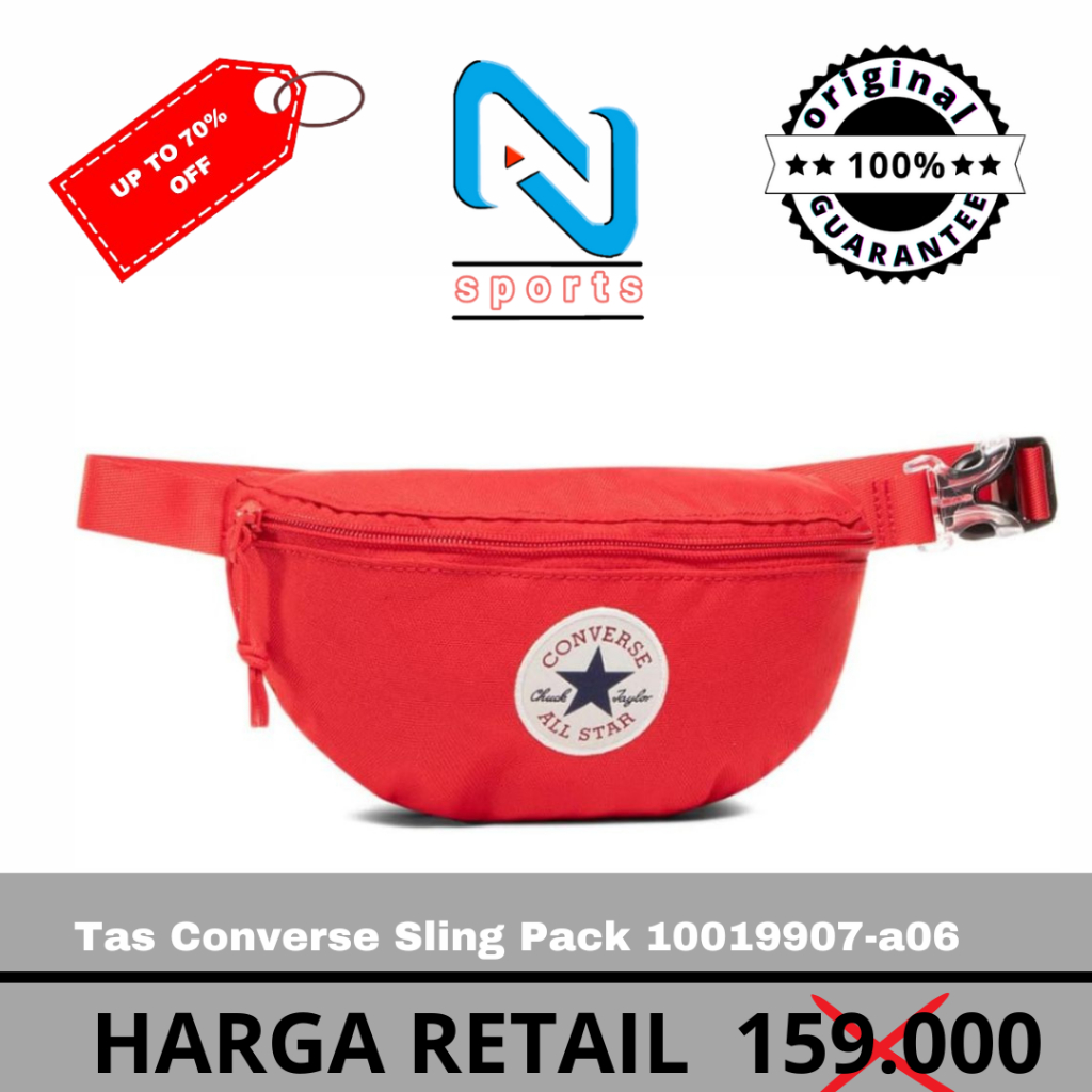 Jual Tas Converse Sling Pack 10019907-a06 Original - Merah Original 100 ...