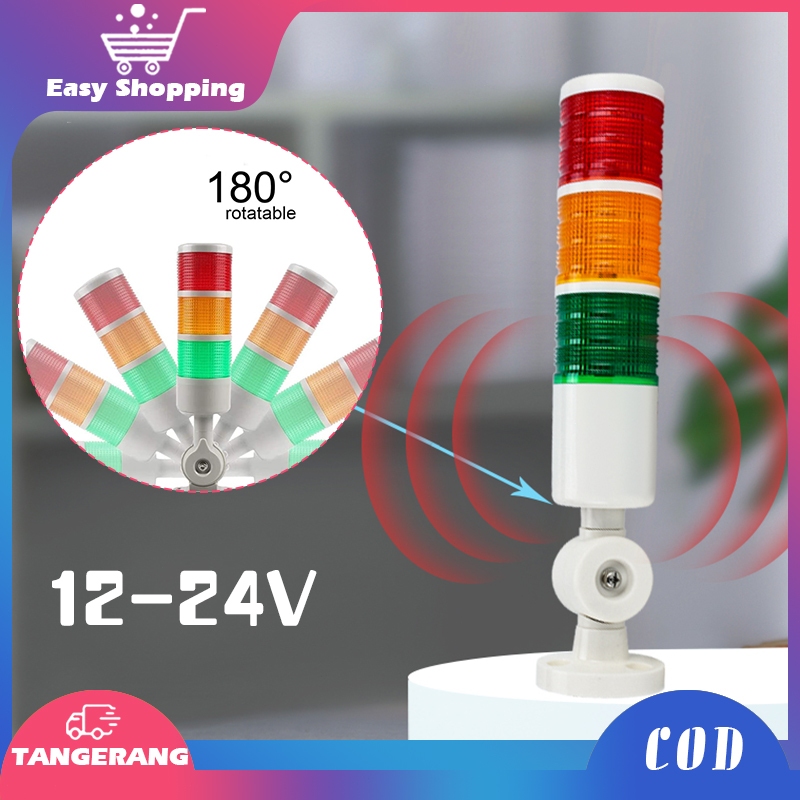Jual 2 In 1 Lampu Tower Light 12-24v Tower Lampu Warning Light Alarm ...