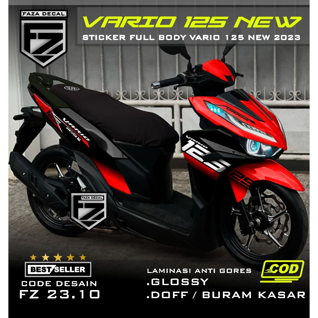 Jual (COD)Decal stiker vario 125 new 2022 2023 Full Body simpel grafis terbaru - Sticker variasi ...