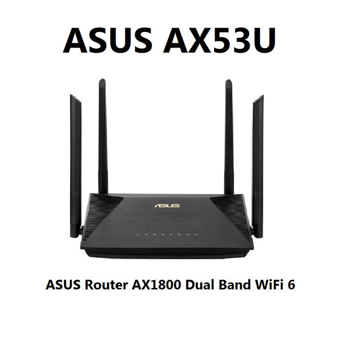 Jual ASUS RT-AX53U Dual Band WiFi 6 AX1800 Wireless Router with AiMesh ...