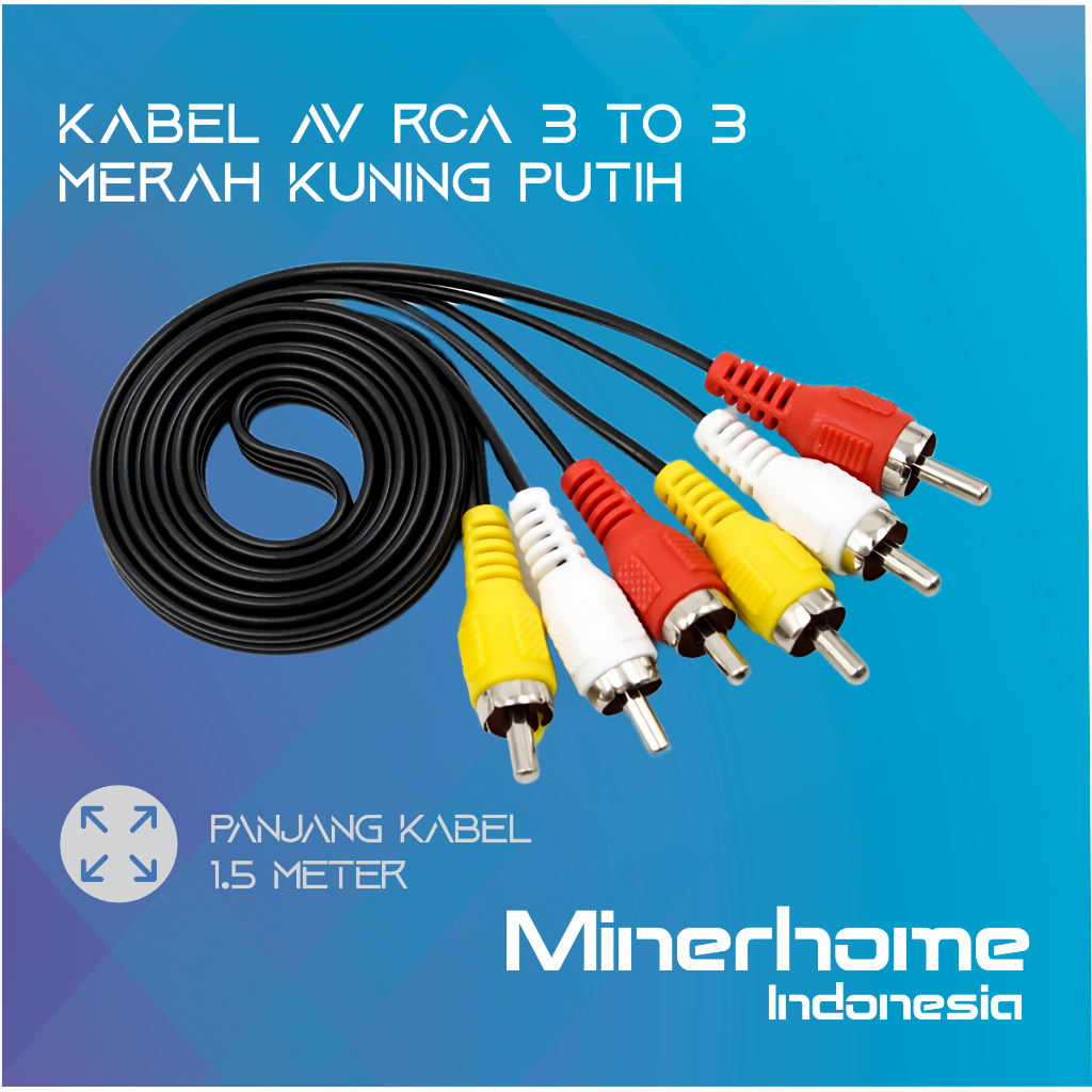 Jual Kabel RCA 3 In 3 AV Audio Video | Shopee Indonesia
