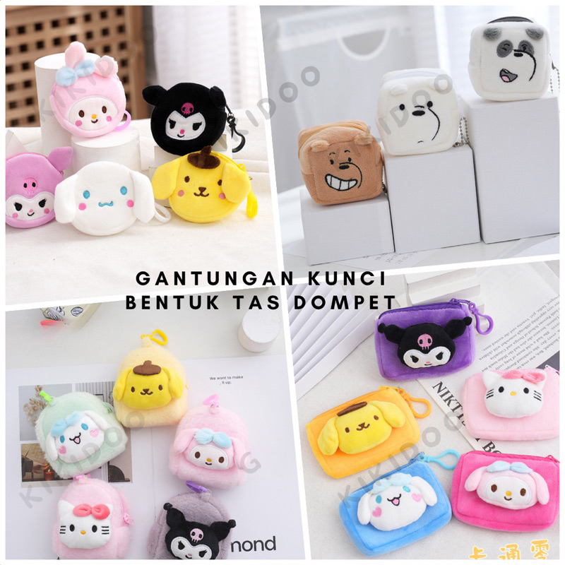 Jual Kikidoo Dompet Koin Mini Sanrio Gantungan Kunci/Tas Dompet Boneka ...