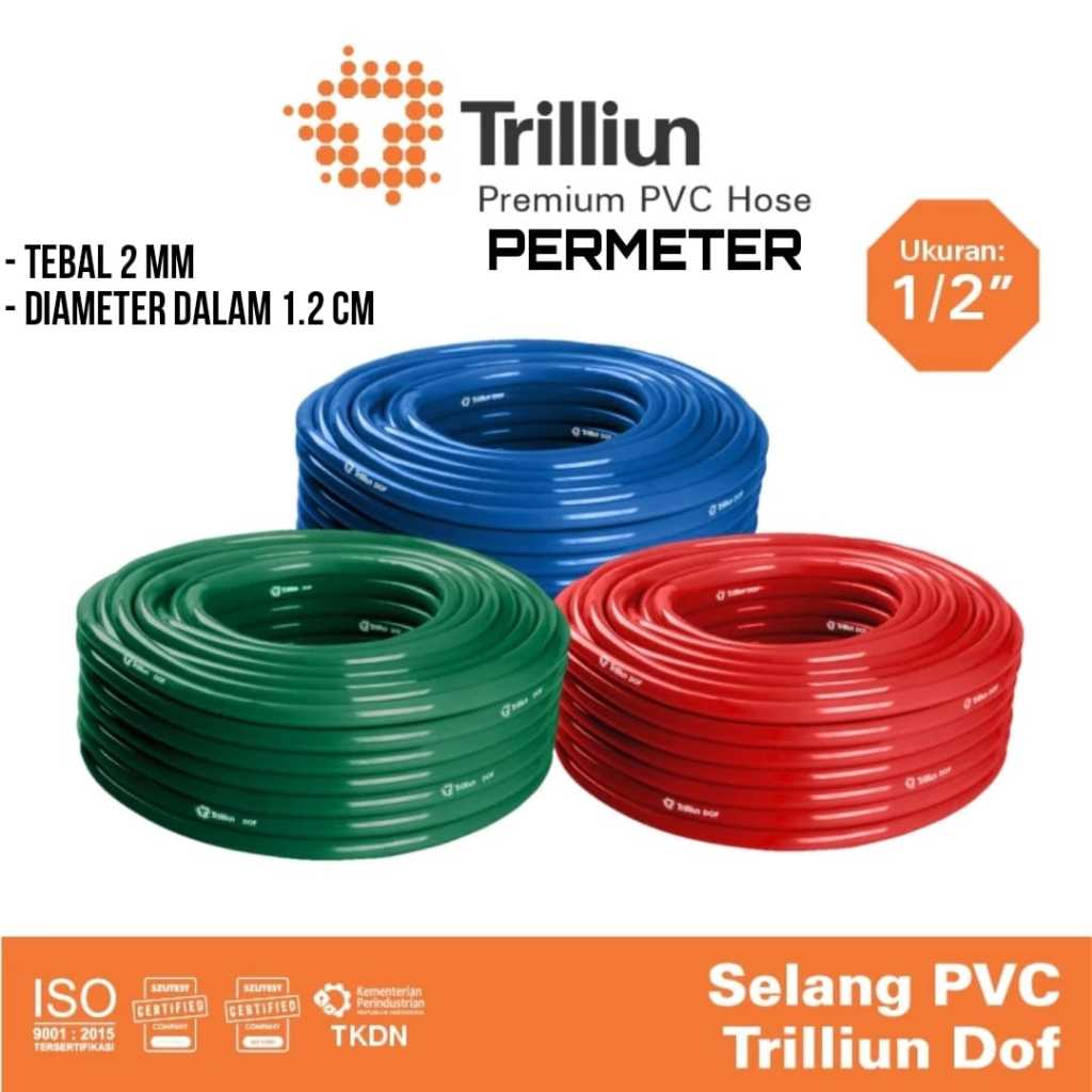 Jual Selang Air Trilliun DOF 1/2" Inch Lentur dan Elastis Harga Per Meter | Shopee Indonesia