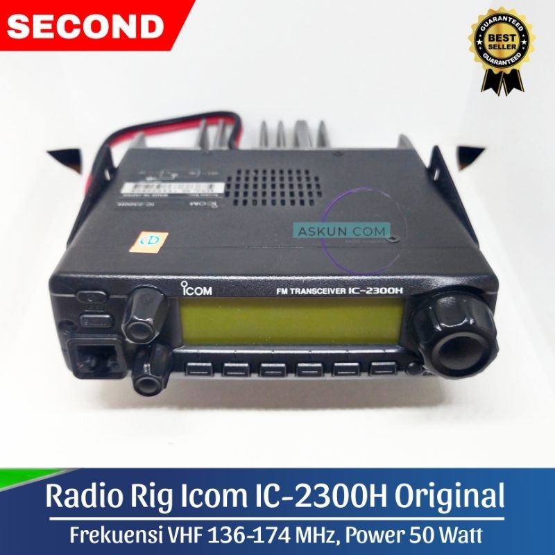 Jual Rig Icom IC 2300H VHF 136-174 MHz Second Original Normal Siap Pakai | Shopee Indonesia