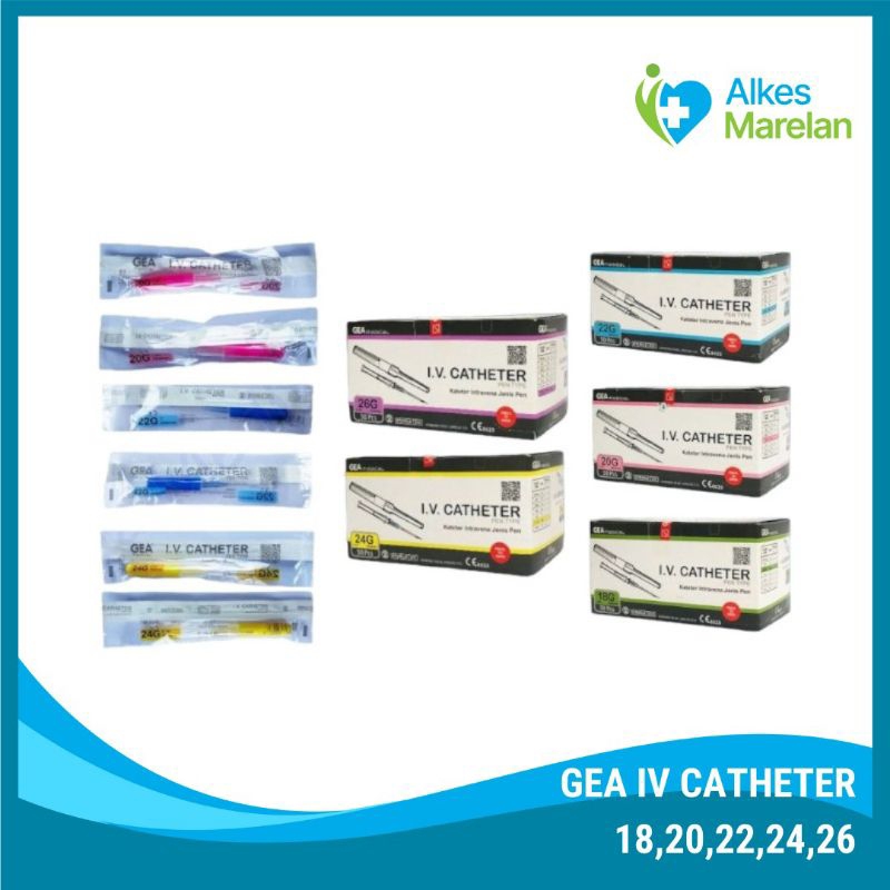 Jual GEA - Abbocath / IV Catheter Per Pcs 18 20 22 24 26 / Jarum Infus ...