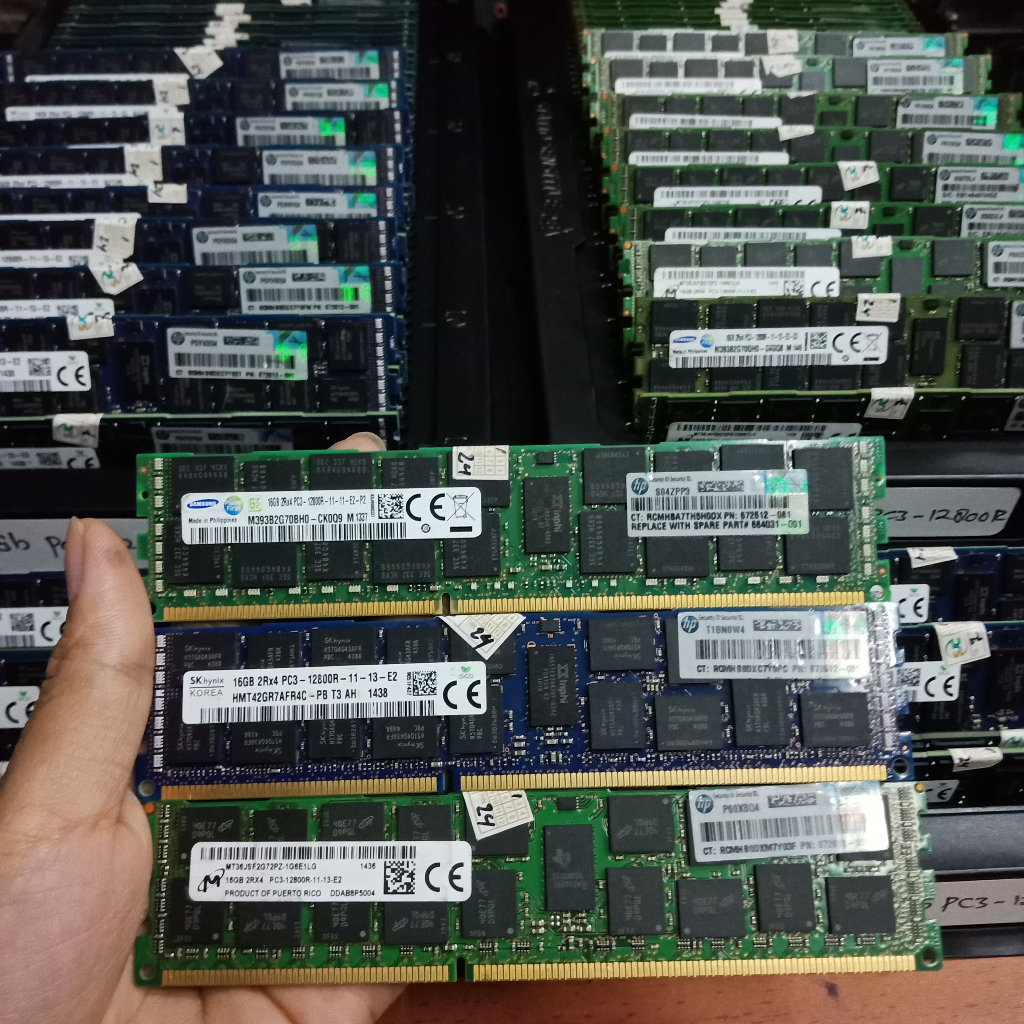 Jual RAM MEMORY SERVER ECC 16GB DDR3 2RX4 PC3-12800R LIKE NEW ...