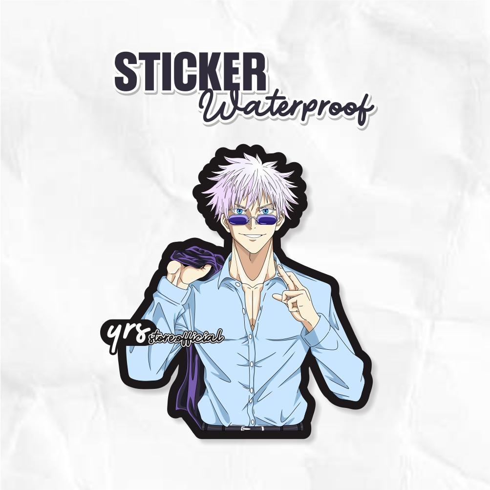 Jual Sticker Anime Jujutsu Kaisen Gojo Satoru / Sticker Anime ...