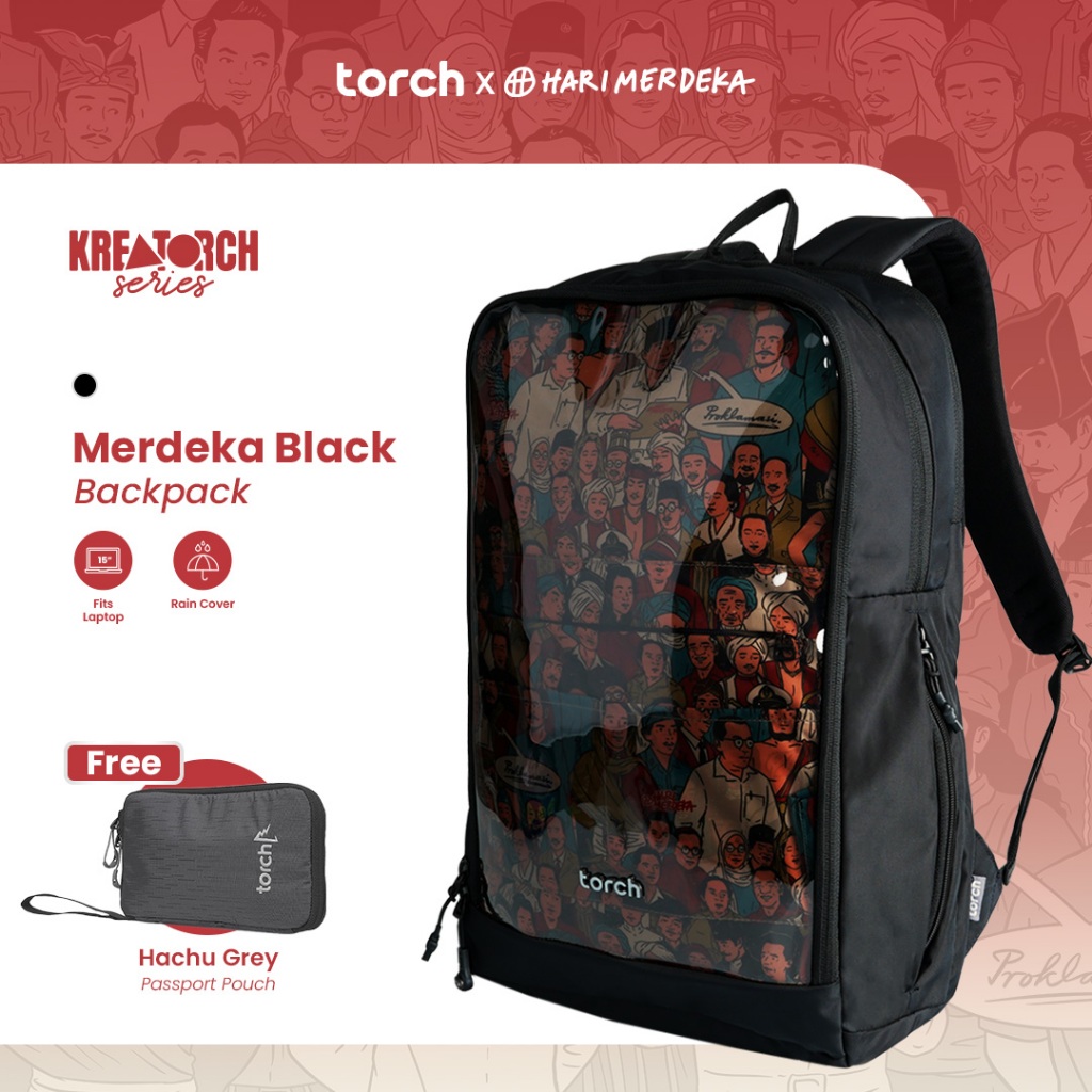 Jual TORCH Merdeka Tas Ransel Backpack Laptop Artwork Spesial Hari ...
