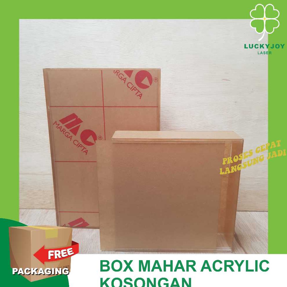 Jual ART L18K KOTAK MAHAR AKRILIK PERNIKAHAN KOSONGAN BOX ACRYLIC ...