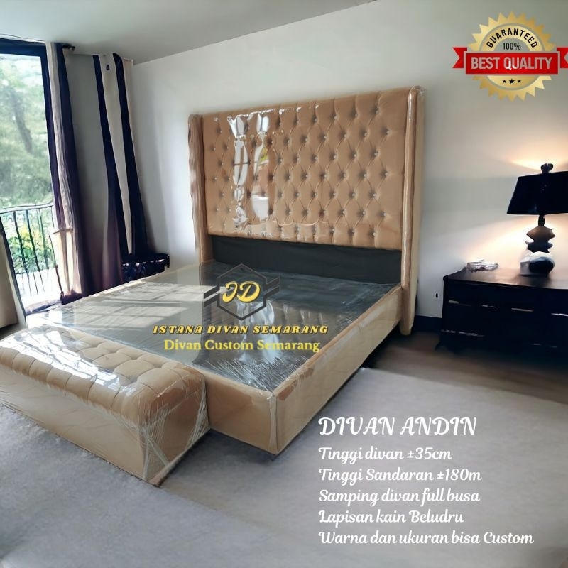 Jual MEWAH!! Divan Dipan Tempat Tidur Model Andin Beludru Mewah ...