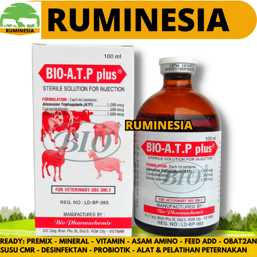 Jual BIO ATP PLUS 100ML - Vitamin Hewan untuk Energi Instan Penguat ...