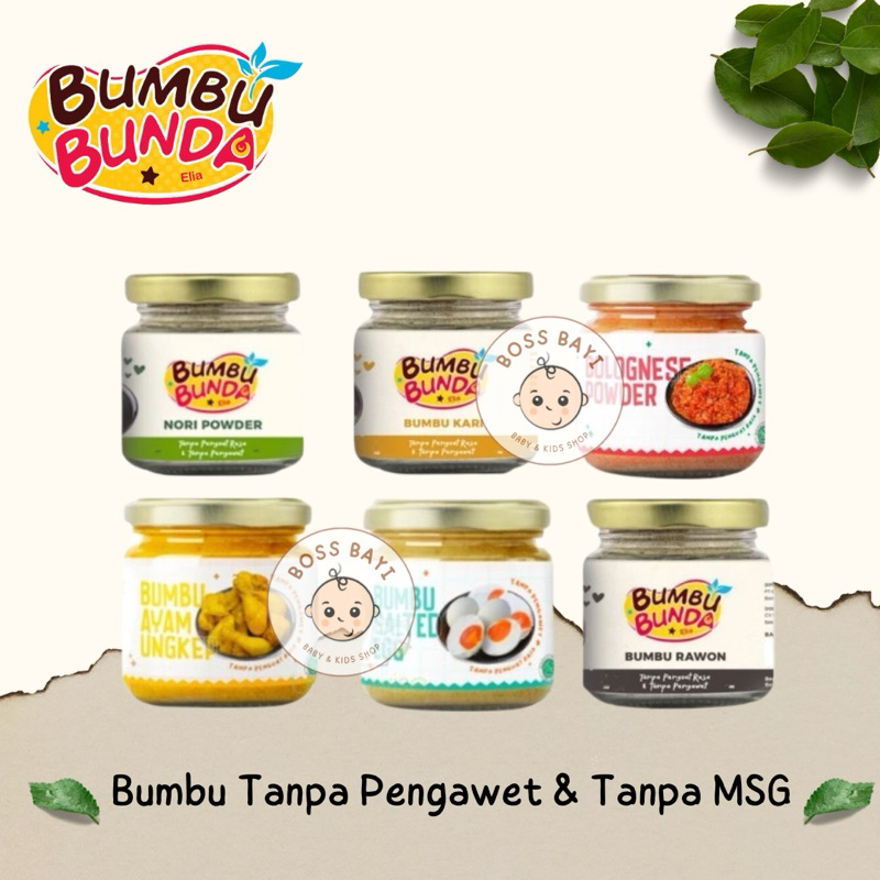 Jual BUMBU BUNDA Elia- Bumbu MPASI Non MSG Non Pengawet (Nori/Rumpu ...
