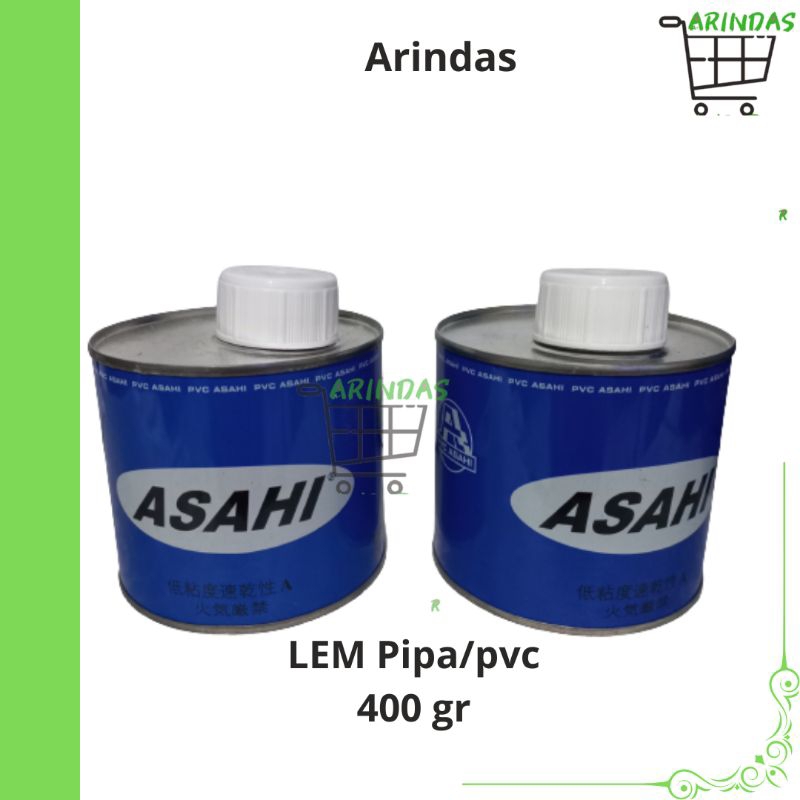 Jual LEM PIPA PVC ASAHI 400 GR | Shopee Indonesia