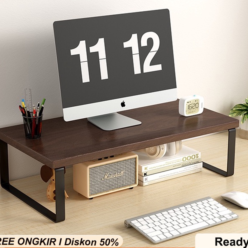 Jual Ekstra Meja Monitor Stand Rak Monitor Desk Organizer Rak Monitor ...