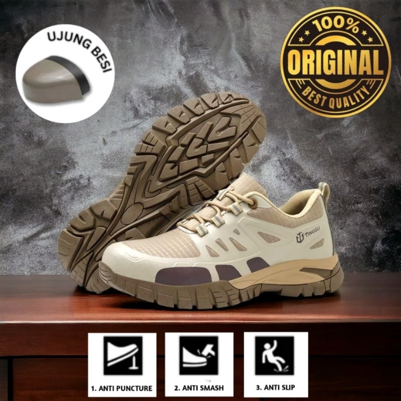 Jual Sepatu safety sepatu keselamatan kerja model sneakers sporty ujung ...