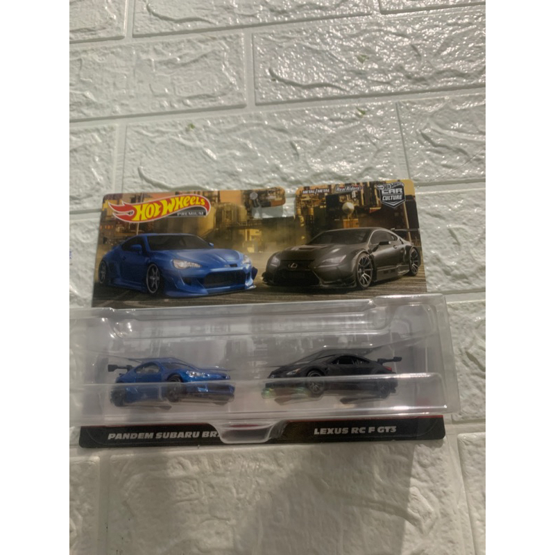 Jual HOTWHRELS PREMIUM CAR CULTURE TWO 2 PACK PANDEM SUBARU BRZ & LEXUS RC F GT3 | Shopee Indonesia