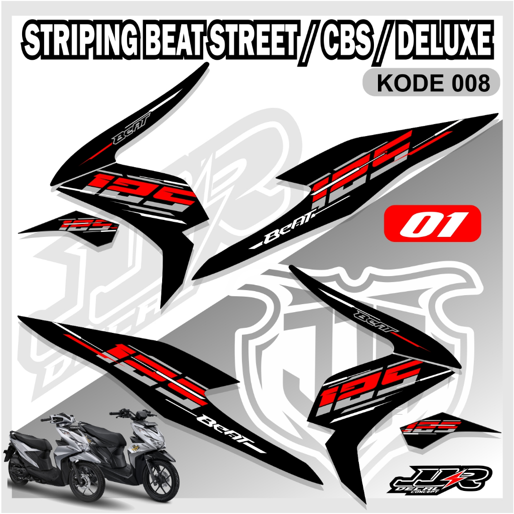 Jual Stiker New Beat Street Deluxe 2020-2024 simple keren Kode 008 ...