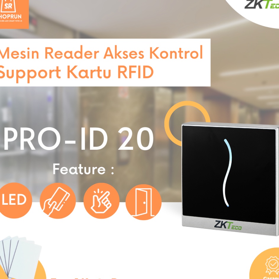 Jual Pilihan Reader Kartu RFID Fungsi Akses Kontrol ZKTECO PRO ID 2 ...