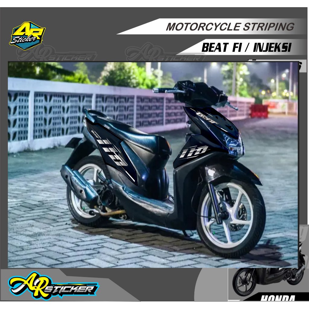 Jual striping beat fi / stiker beat fi variasi / striping beat fi 110 ...