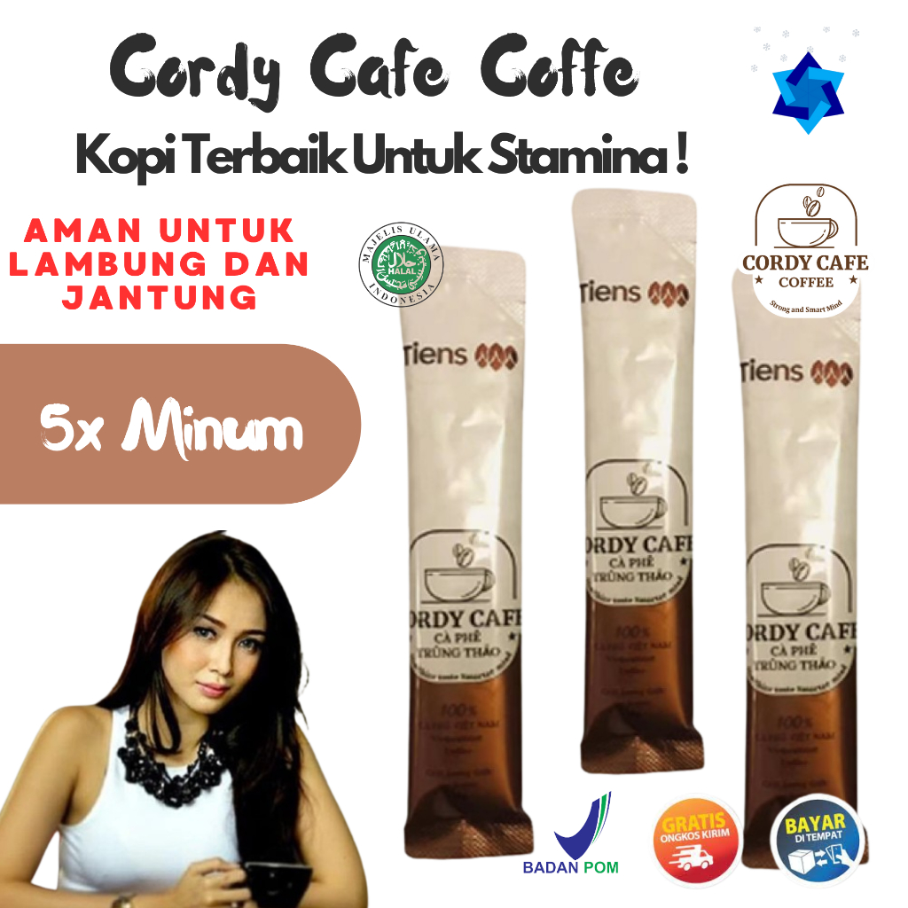 Jual GRATIS ONGKIR Cordy Coffe Cafe BPOM Kopi Penunjang Stamina Tahan ...