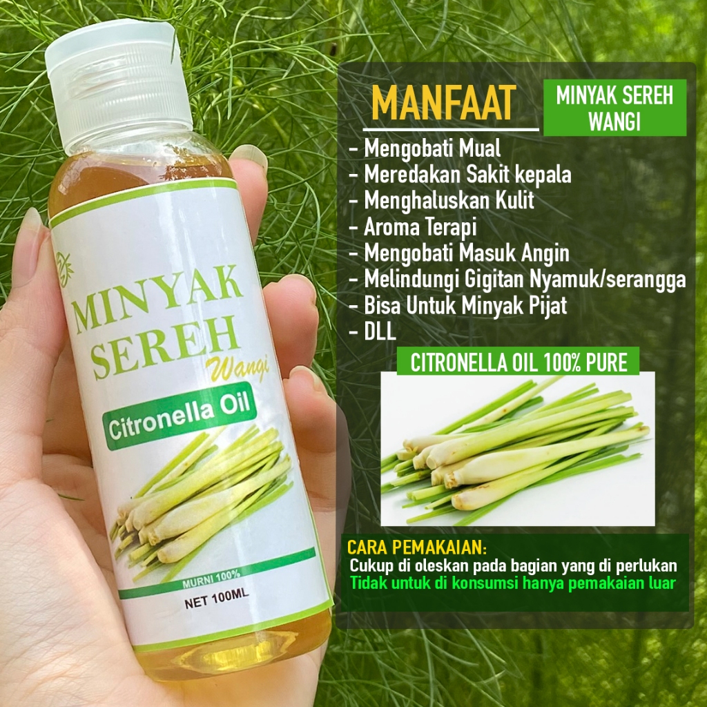 Jual Minyak Sereh Wangi Murni Asli | Shopee Indonesia