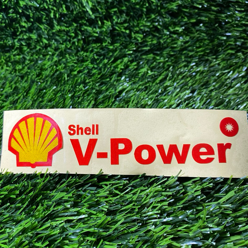 Jual Stiker Shell V Power sticker cutting timbul motor helm | Shopee ...