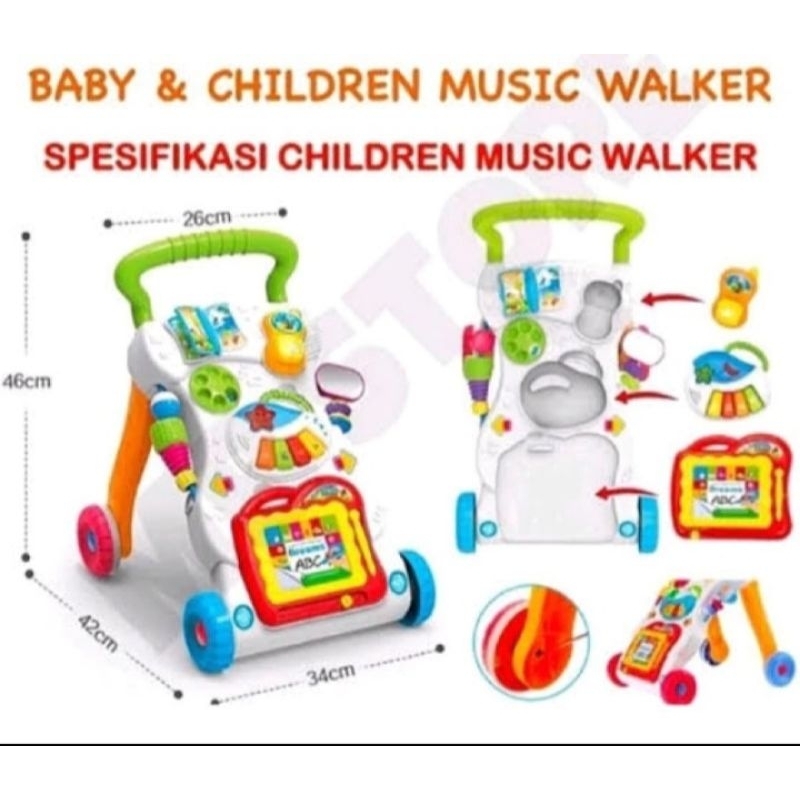 Jual Mainan anak baby push walker AU2 tanpa box / dorongan anak baby ...