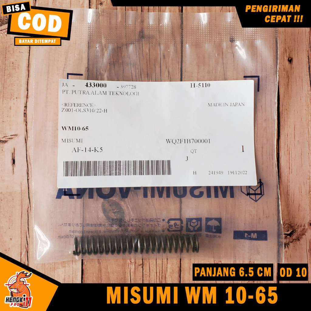 Jual Per Misumi Mizumi Jepang Misumi Bulat WM 10-65 OD 10 Panjang 6.5 cm Sedang | Shopee Indonesia