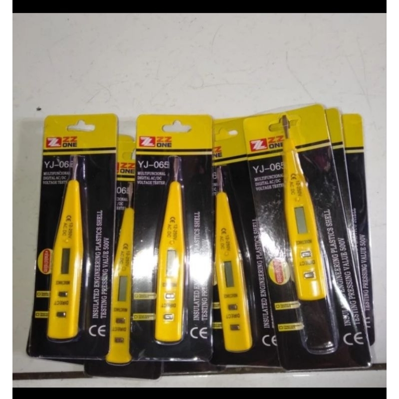 Jual tespen min AC DC one zz digital tes kabel listrik | Shopee Indonesia