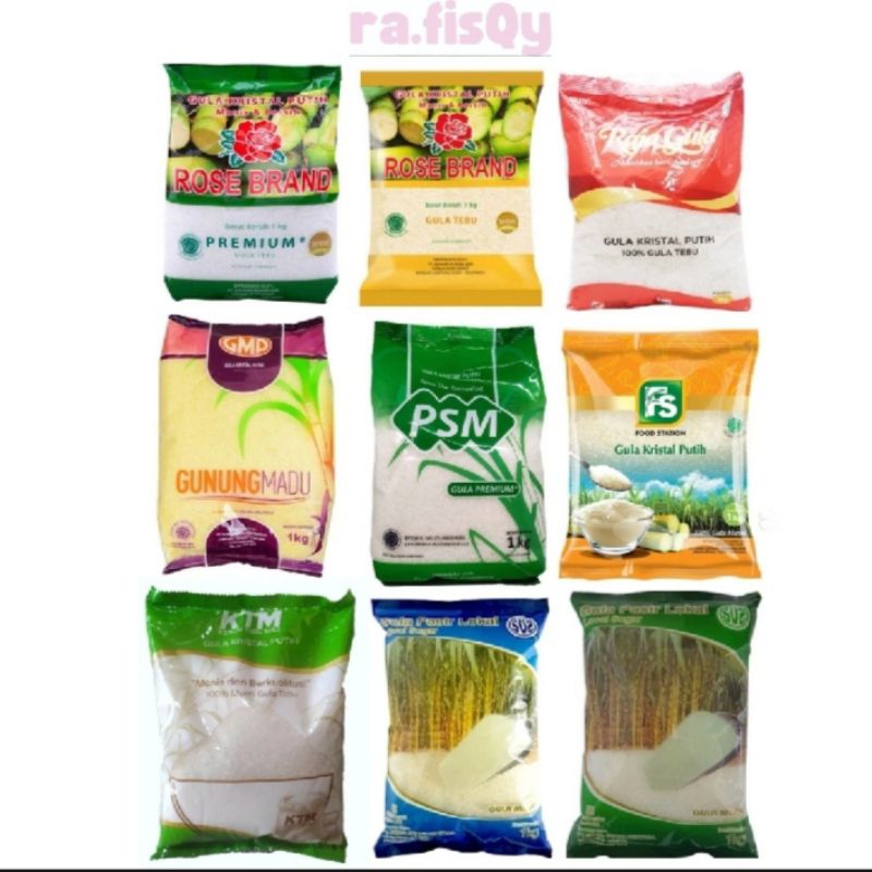Jual Gula Kemasan 1kg | ROSE BRAND - GMP - PSM - RAJA GULA - KTM - SUS ...