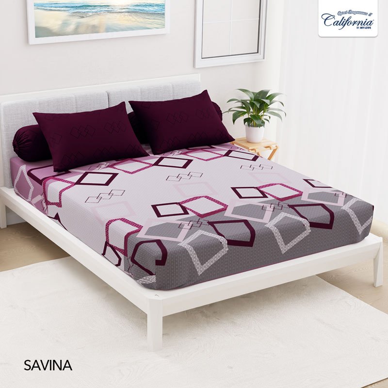 Jual CALIFORNIA Sprei Fitted Savina | Shopee Indonesia