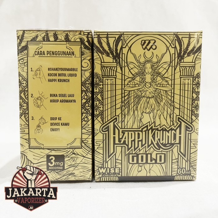 Jual HK V4 HAPPI GOLD EDITION GREEN 60ML 3MG 6MG 9MG BY WISE | Shopee ...