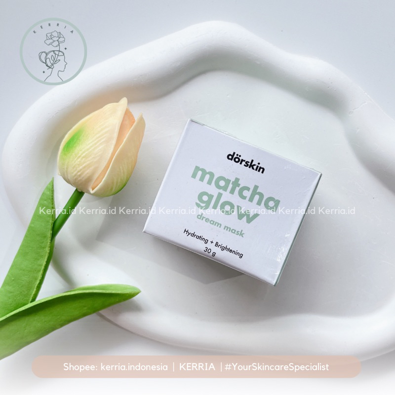 Jual (KERRIA ID) DORSKIN MATCHA GLOW DREAM MASK (MOISTURIZER DAN ...