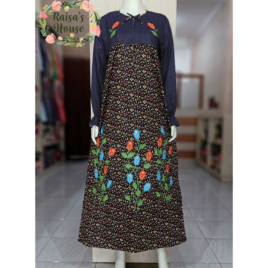 Jual DASTER LONGDRESS BORDIR KHAS MALANG - LENGAN PANJANG | Shopee ...