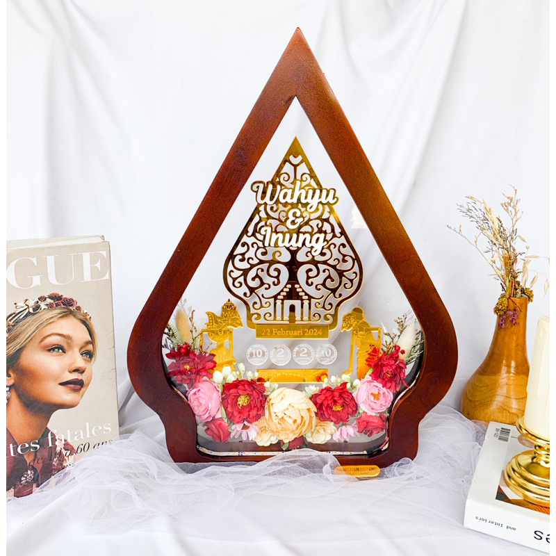 Jual mahar Seri wayang emas frame wayang uk 30x40cm | Shopee Indonesia