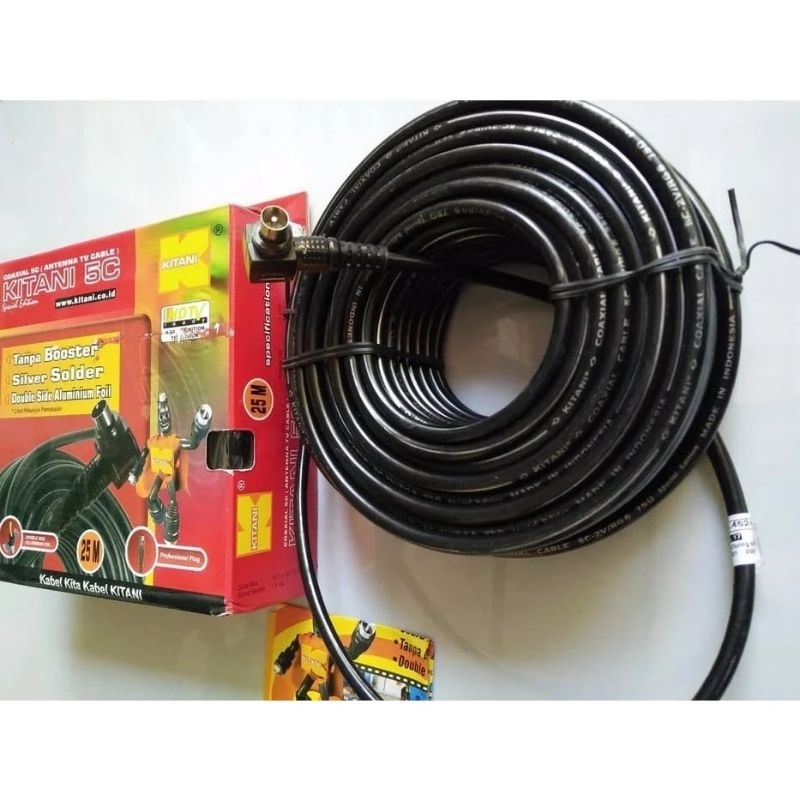 Jual KABEL ANTEN / ANTENA KITANI 5C PANJANG 25 METER | Shopee Indonesia