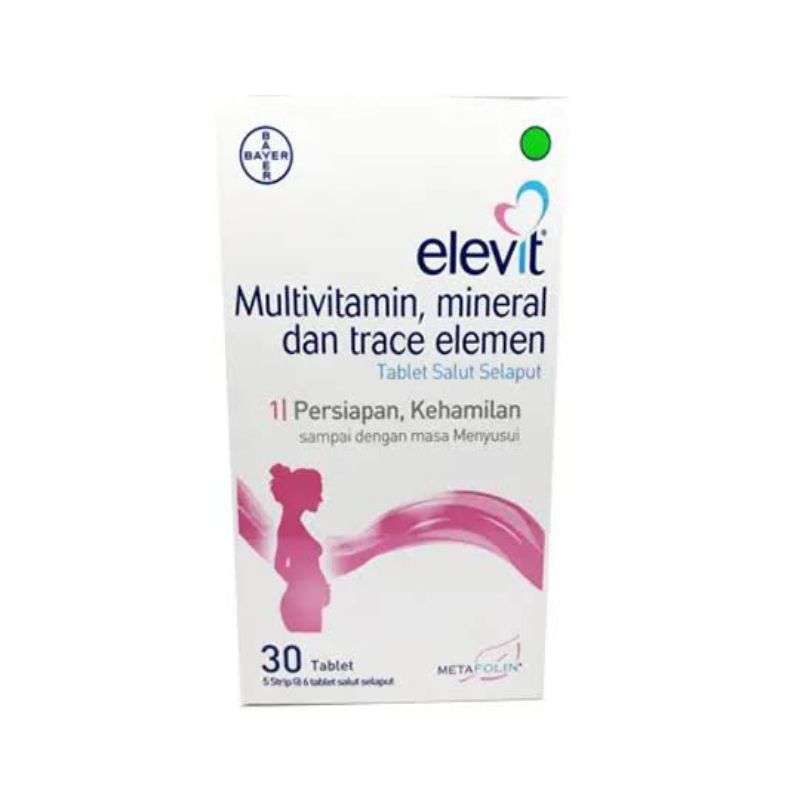 Jual ELEVIT Multivitamin, Mineral dan Trace Elemen. 1 Box (30 Kaplet ...