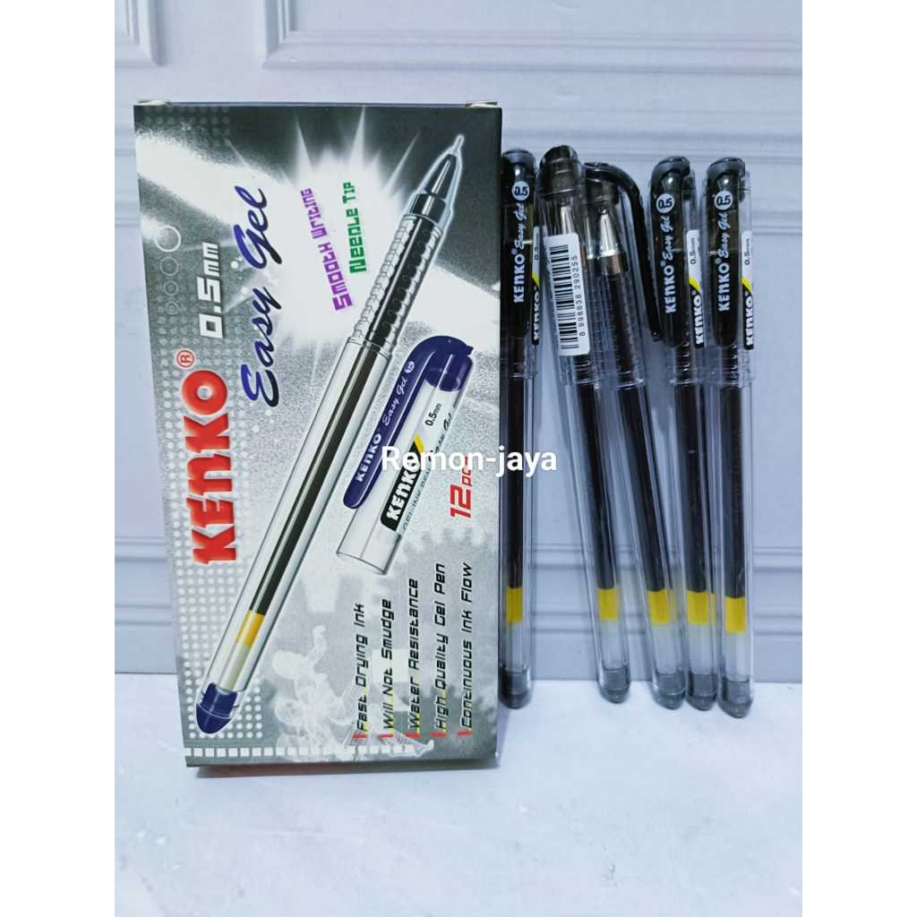 Jual Pen Gel Kenko Easy Gel 0.5mm/ Pen Gel Cair 0.5mm/ Pen Cair Kenko 0 ...