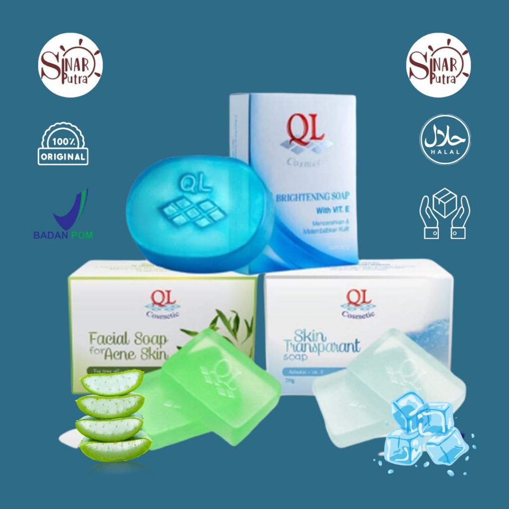 Jual QL Cosmetic Transparant Soap - Facial Soap For Acne Skin ...