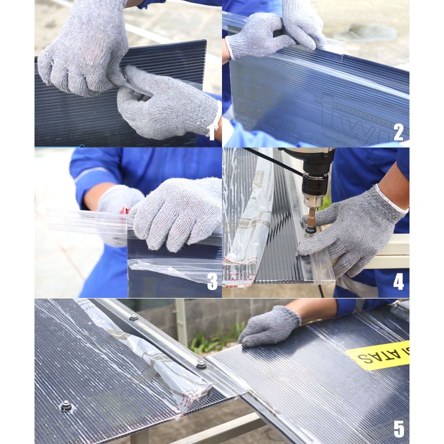 Jual Profil Penutup pinggiran atap Polycarbonate List U Profil U 6mm ...