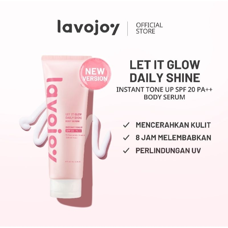 Jual Lavojoy let it glow daily shine body lotion Instant Tone Up SPF 20 ...
