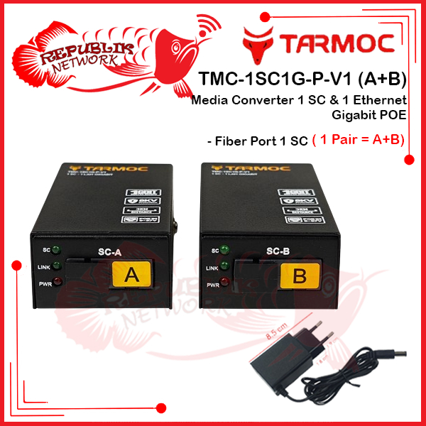 Jual Tarmoc TMC-1SC1G-P-V1 | 1 FO 1 LAN | 1 SC 1 LAN Gigabit POE IN 9-57V HTB GS-03 A+B | Shopee ...