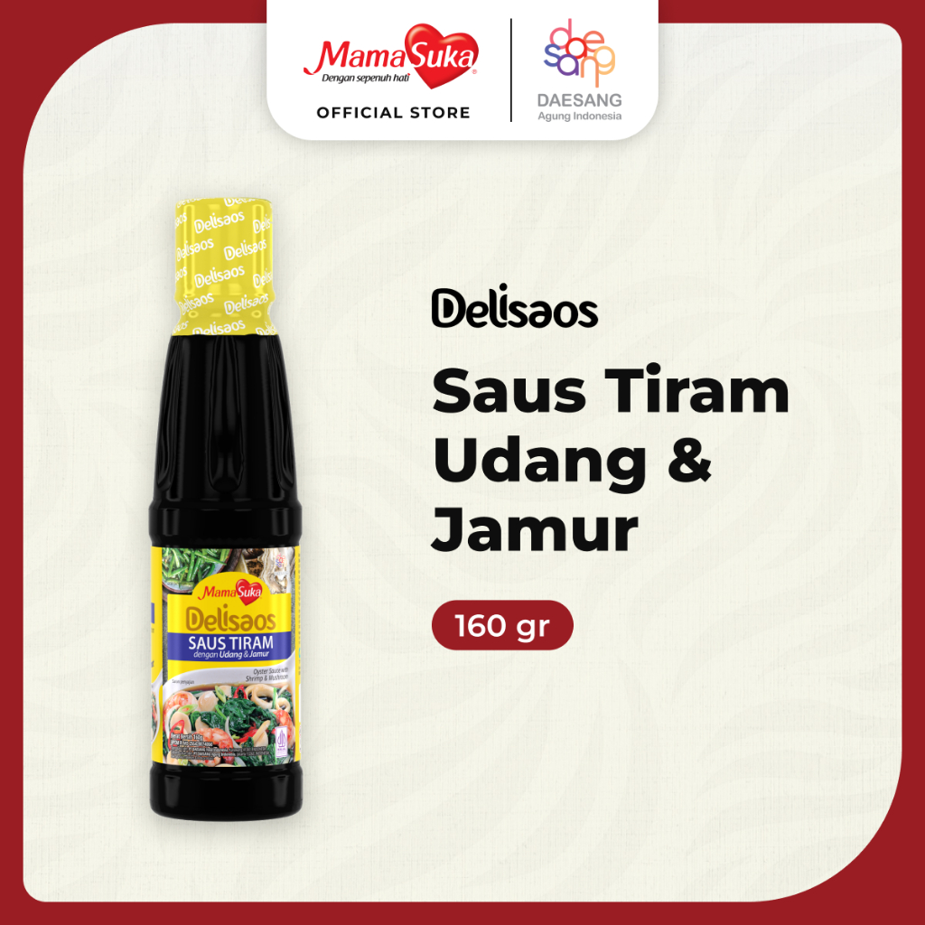 Jual MamaSuka - Delisaos Saus Tiram Udang & Jamur 160 ml | Shopee Indonesia