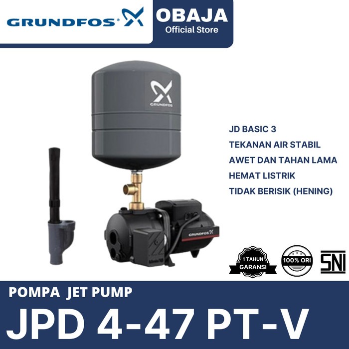 Jual Grundfos JPD 4-47 PT - V - JD Basic 3 / Pompa Air Sumur Dalam Jetpump Grundfos JPD 4-47PT-V ...